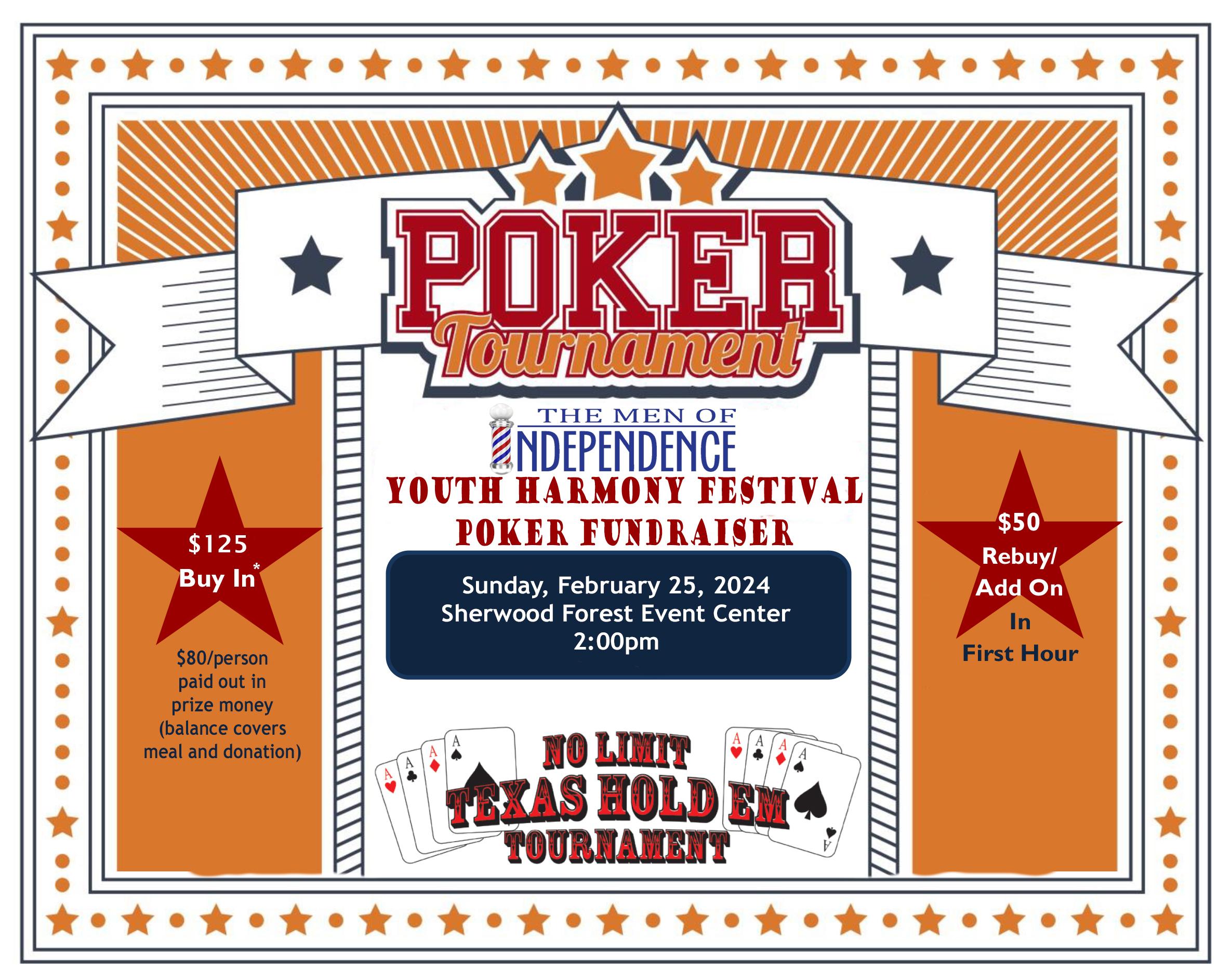 Men of Independence - 02/25/2024 2:00pm - MOI Poker Tournament